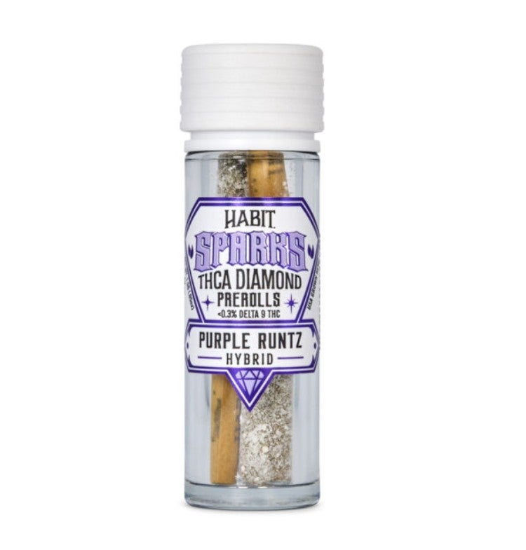 Habit | Sparkz Purple Runtz THCA Diamonds Pre-Rolls - 2 Count ...